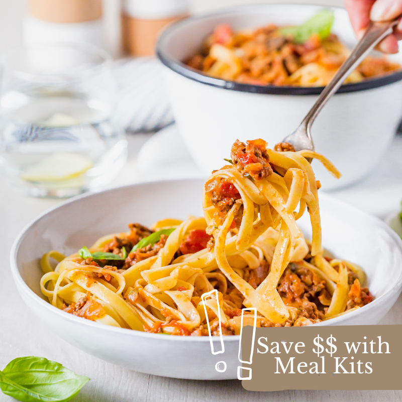 Spaghetti Bolognese Organic Meal Kit (DF + GF option) – Spray-Free Farmacy